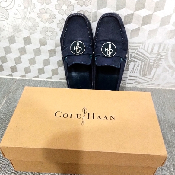 Cole Haan | Shoes | Cole Haan Blue Leather Sadie Deconstructed ...